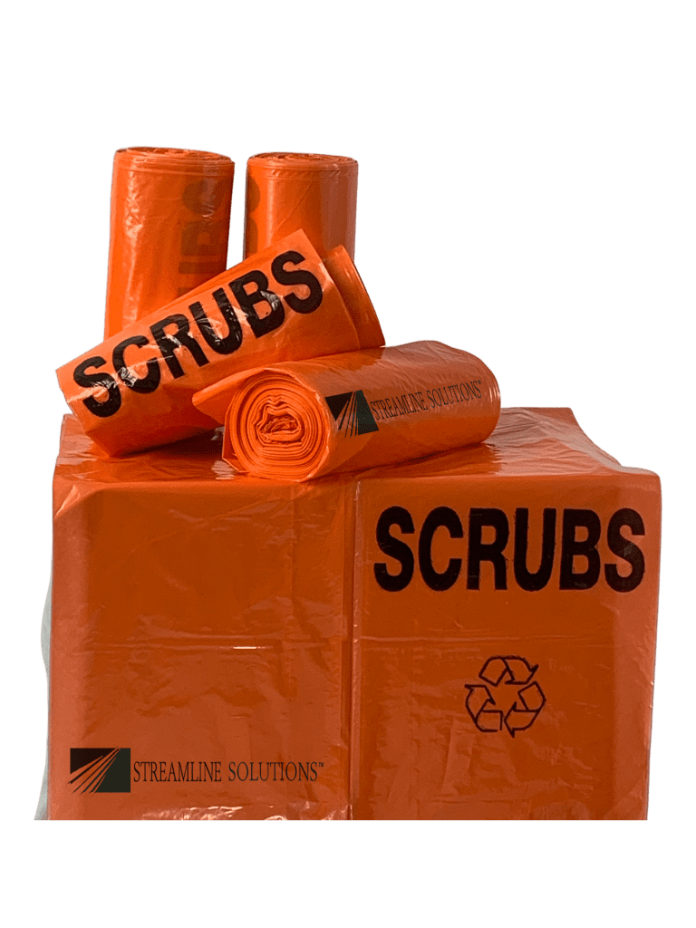 29 x 43 Orange Scrubs Bag - Soiled Linen Bags